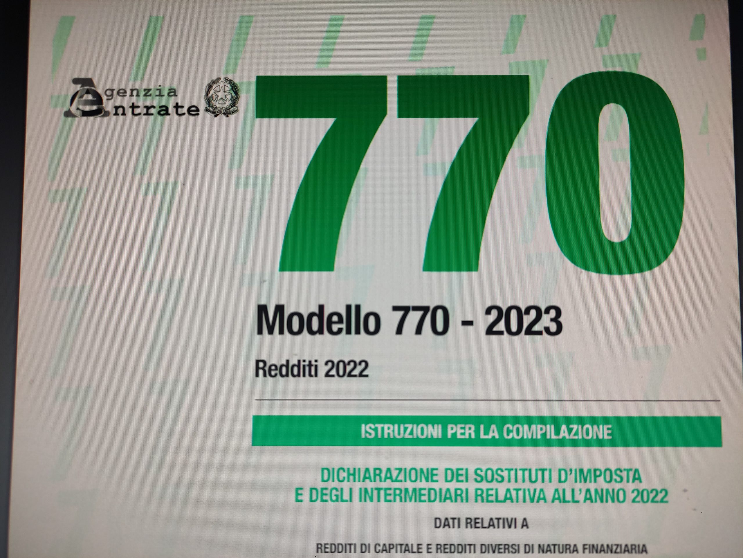 Online la versione definitiva del mod. 770/2023 da inviare entro il 31 ...